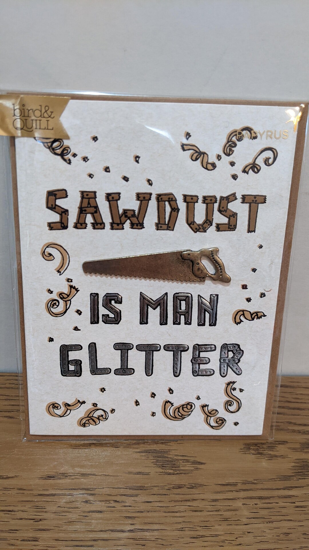 Papyrus Father's Day Card Sawdust Saw - Etsy
