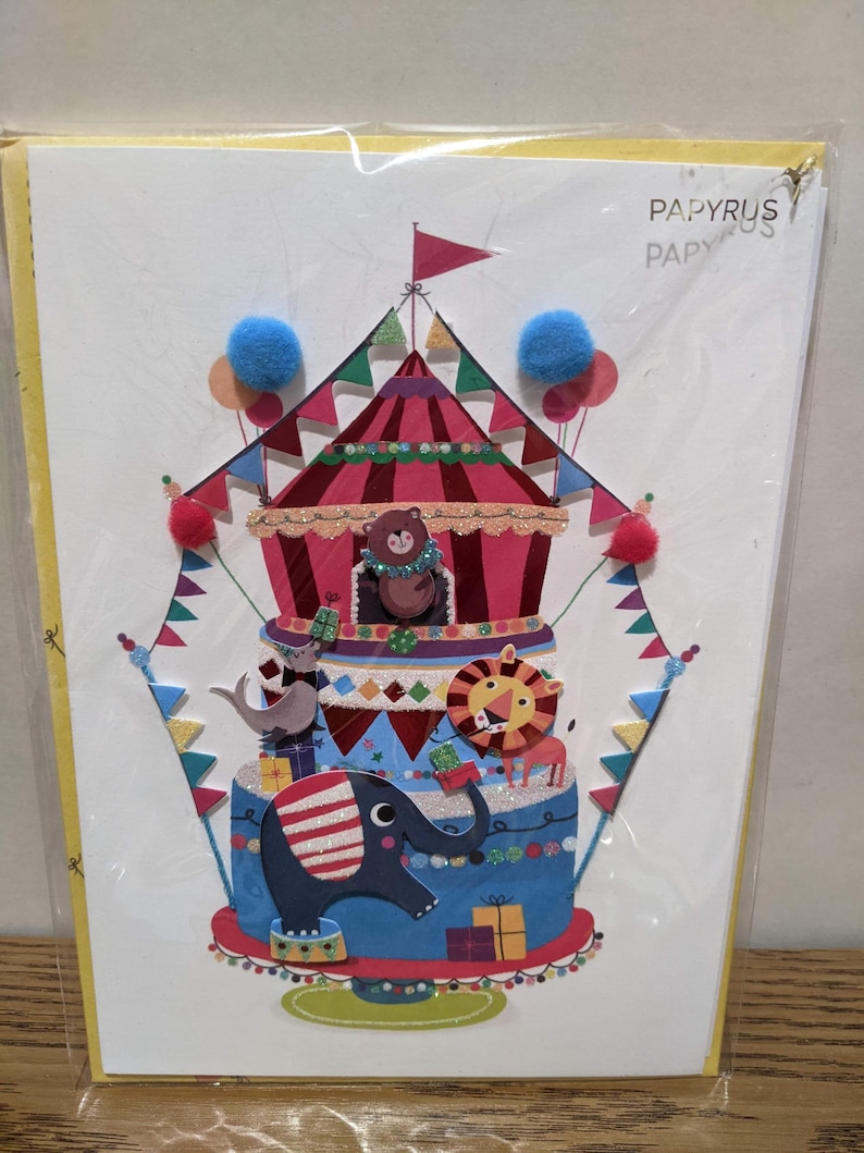 Papyrus Birthday Card for Kids Circus - Etsy