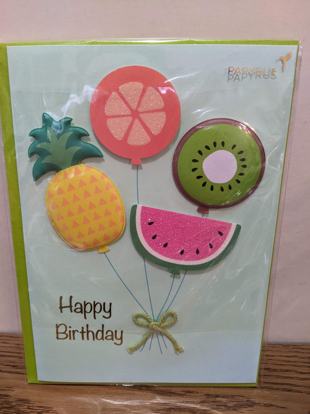 Papyrus Birthday Card Summer Fruit Balloons - Etsy