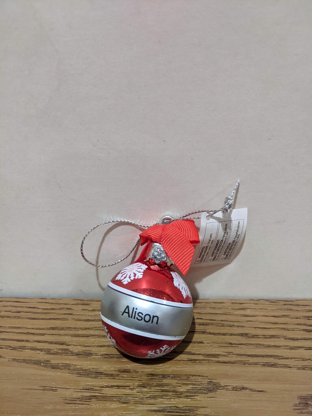 ALISON Christmas Holidays Personalized Snowflake Ball Ornament With ...