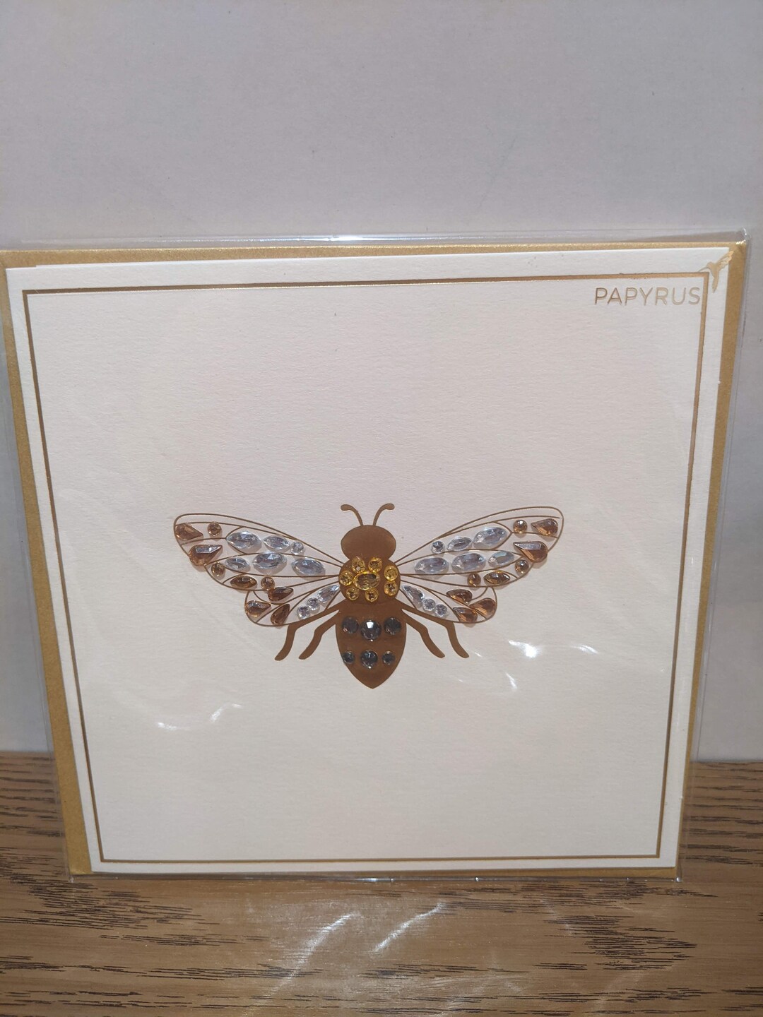 Papyrus Blank Card Jeweled Bee All Occasions Blank Inside for Your Own ...