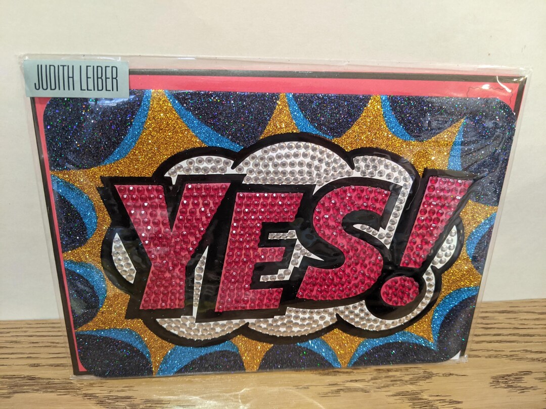 Papyrus Blank Card Judith Leiber Jeweled Yes All Occasions Blank Inside ...