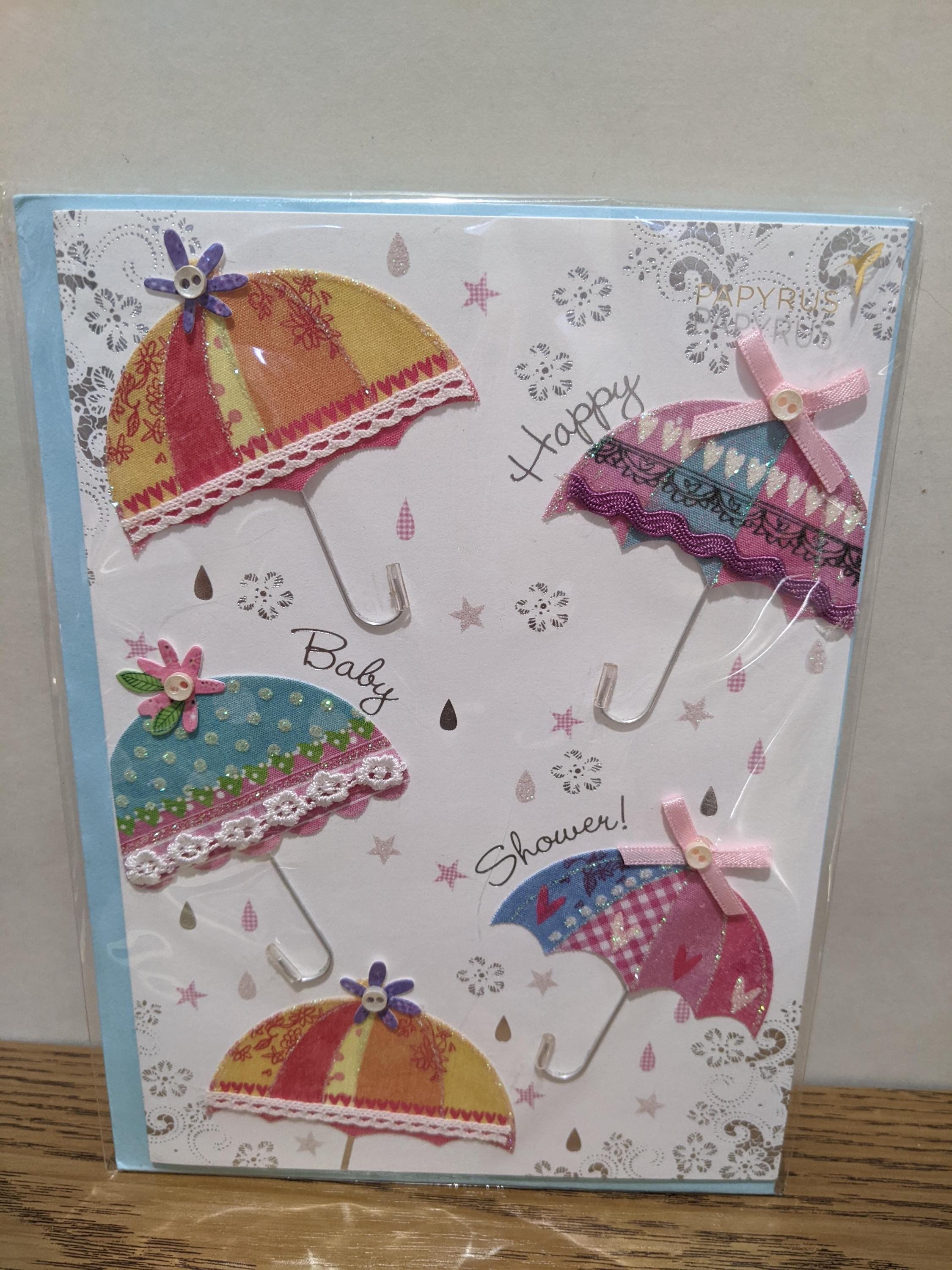 Papyrus Baby Shower Card Decorated Umbrellas - Etsy