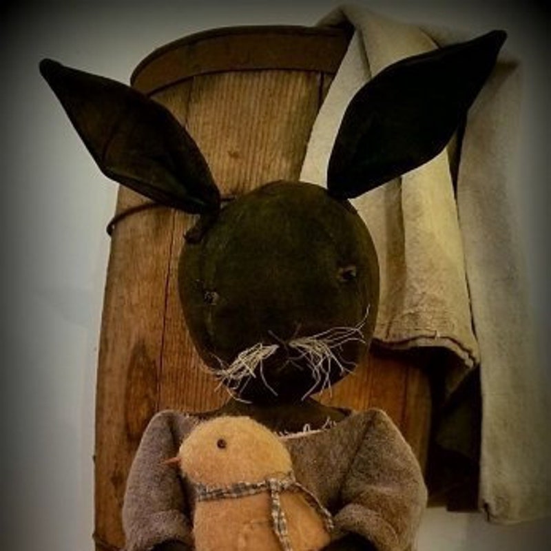 Primitive Rabbit Pattern - Etsy
