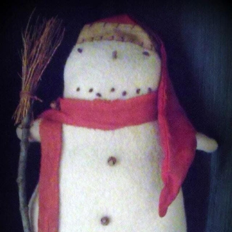 Primitive Snowman Pattern - Etsy