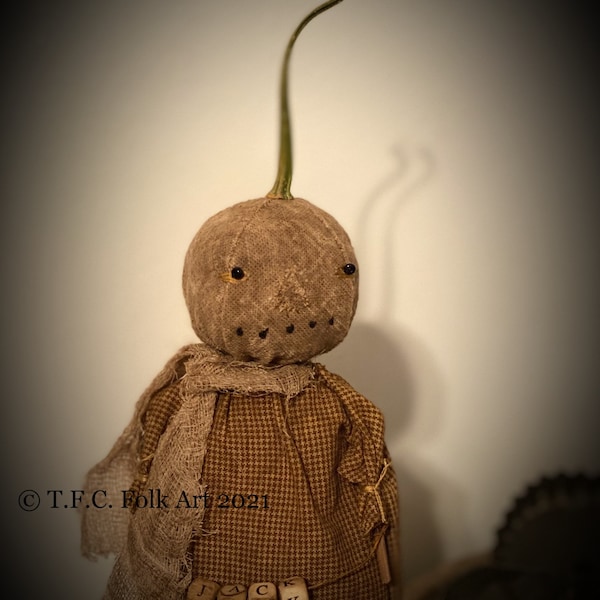 Primitive Pumpkin Pattern - Etsy