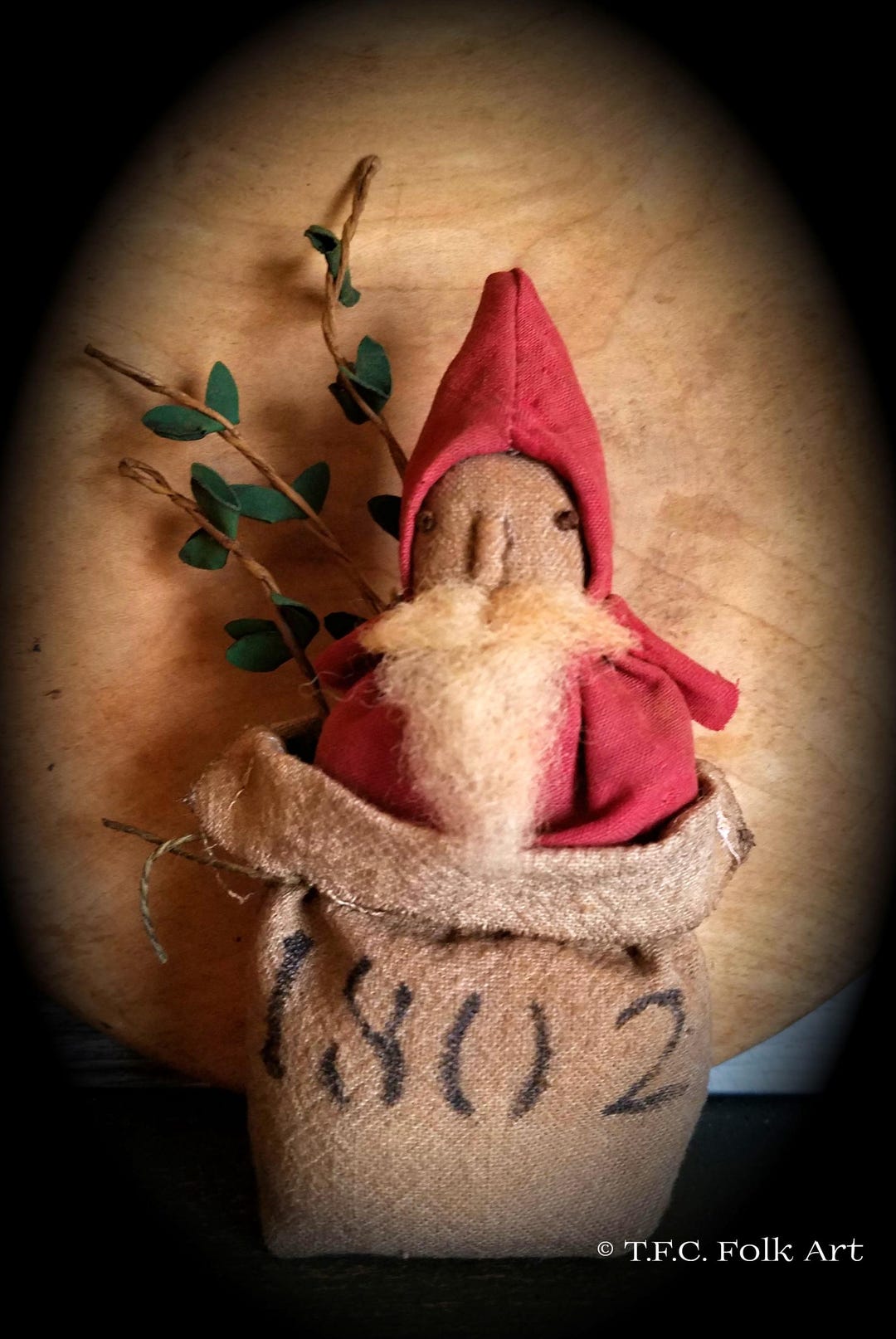 Primitive Christmas Santa E-pattern - Etsy