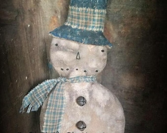 Primitive E-PATTERN Snowman, Deck the Halls - Etsy