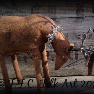 Primitive Deer E-pattern | Etsy