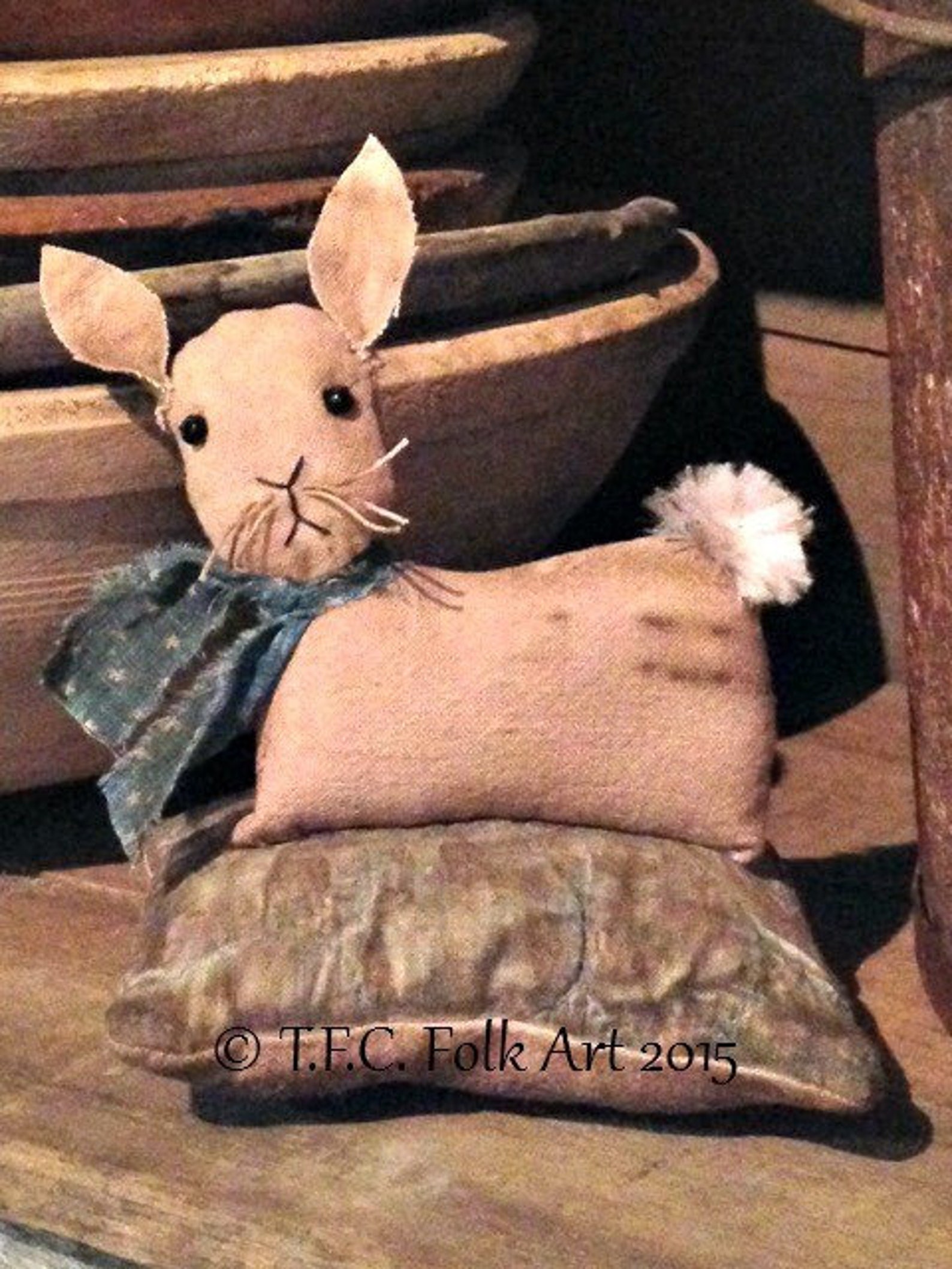 Primitive Old Hare Pin Keep E-pattern - Etsy