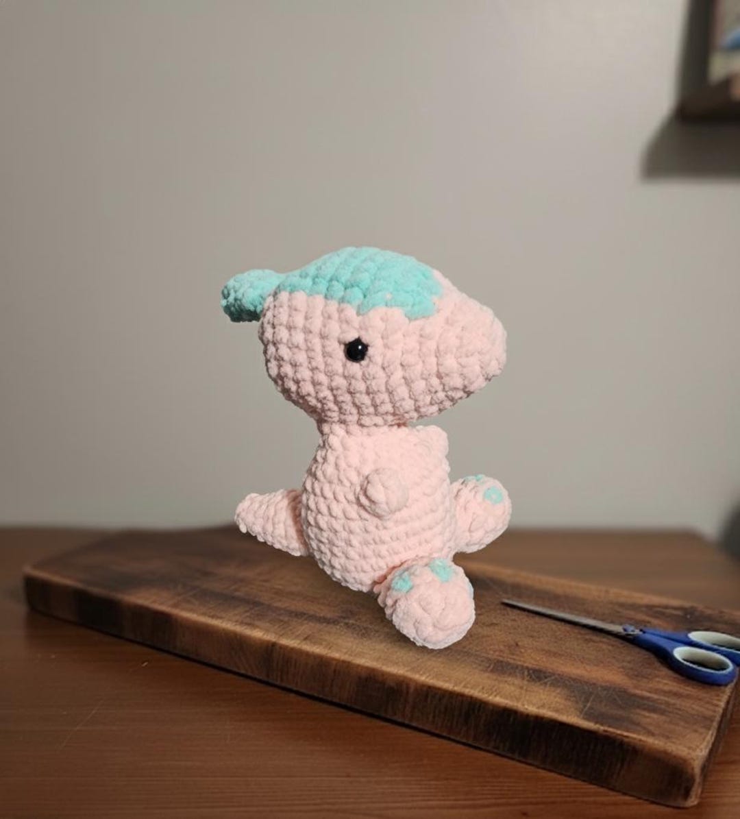 Crocheted Plush Parasaur - Etsy
