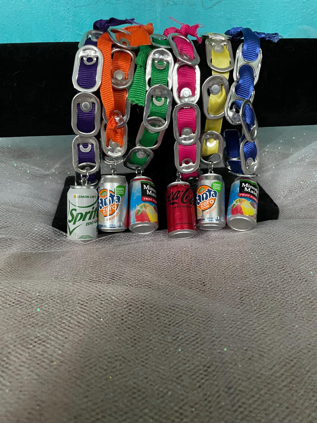 Popcan Poptab Adjustable Ribbon Bracelets. Minisoda Can Bracelets - Etsy