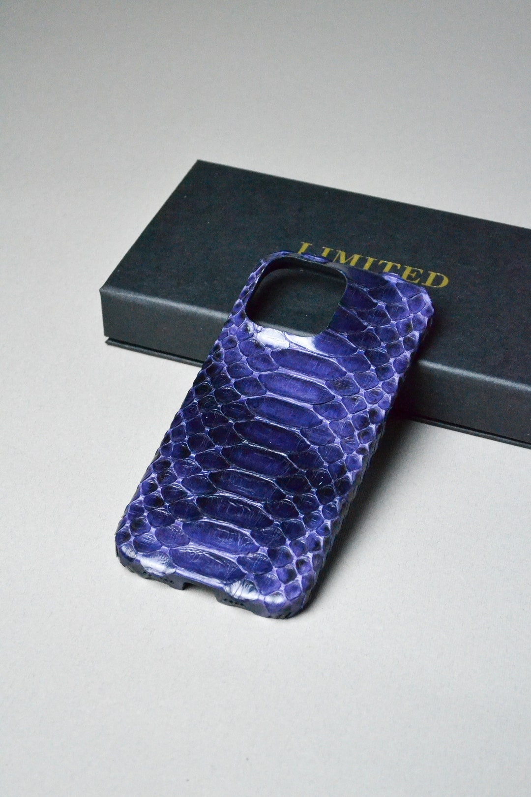 Purple Python Leather Case 15 14 13 Pro Max Snake Skin Case iPhone 15 ...