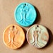 3 Handmade Ceramic Beads - Venus Pendants - Goddess Pendant Beads in ...