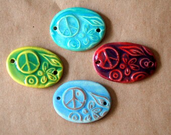 Ceramic Peace Sign | Etsy