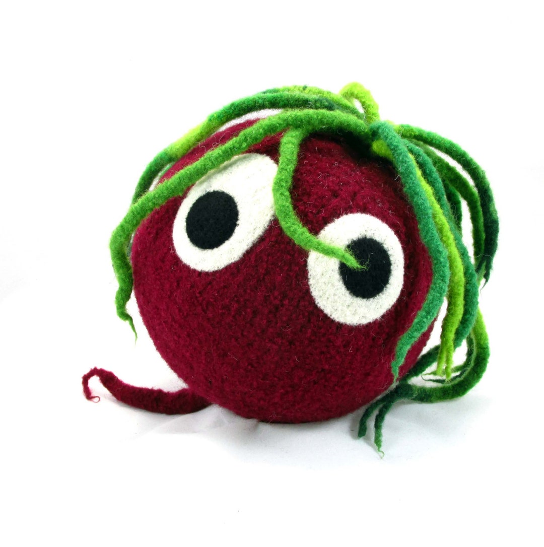 Beet Snooter-doot – Felted Wool Toy, Whimsical Soft-sculptured Doll ...