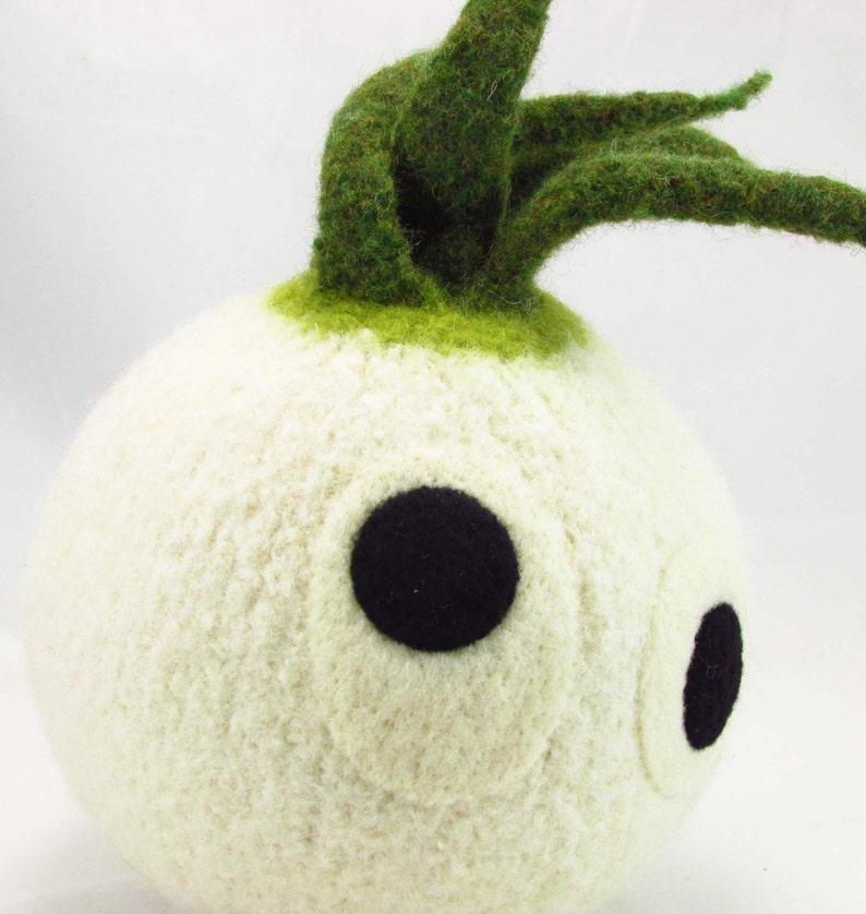 Onion Snooter-doot – Felted Wool Toy, Whimsical Soft-sculptured Doll ...