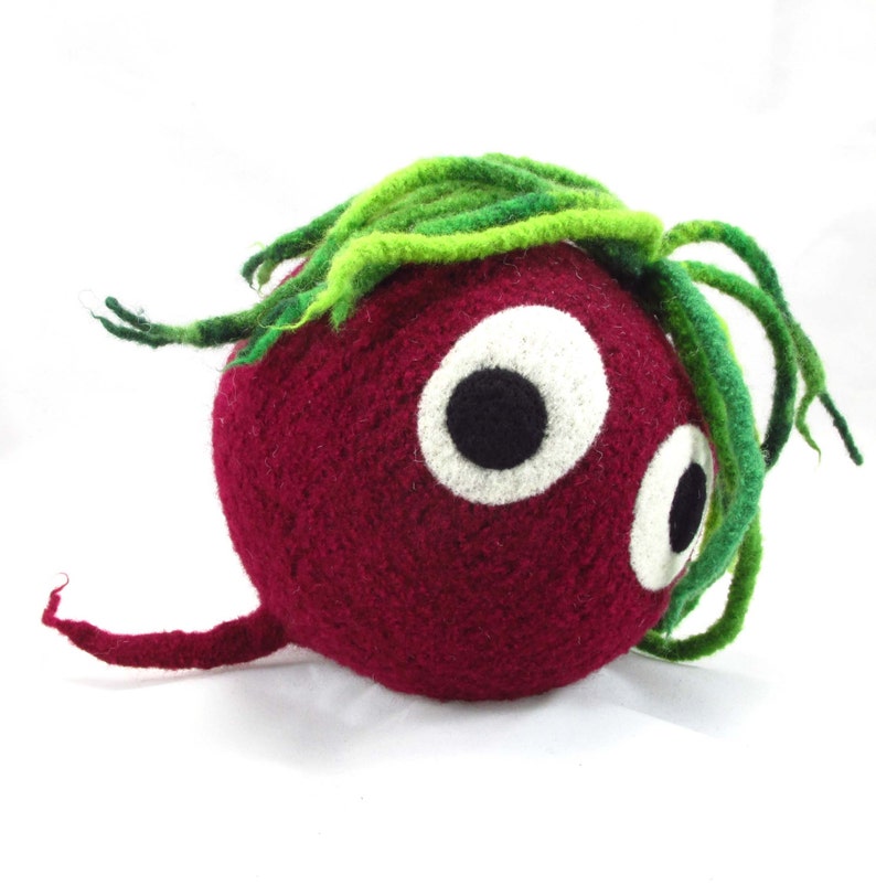 Beet Snooter-doot – Felted Wool Toy, Whimsical Soft-sculptured Doll ...