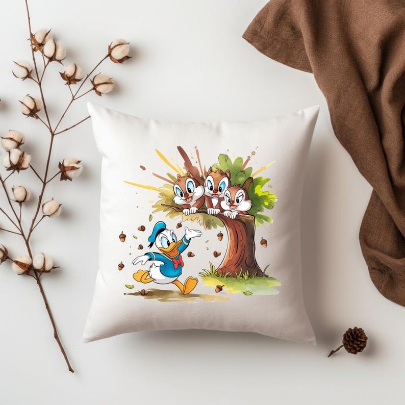 Donald Duck and Chip 'n Dale PNG, Mischievous Tree Scene Clipart, Funny ...