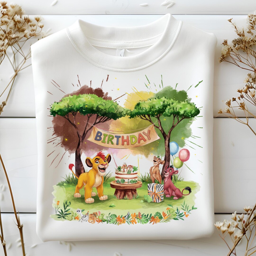 Simba Birthday Party PNG – Jungle Celebration Clipart, Safari Cake ...