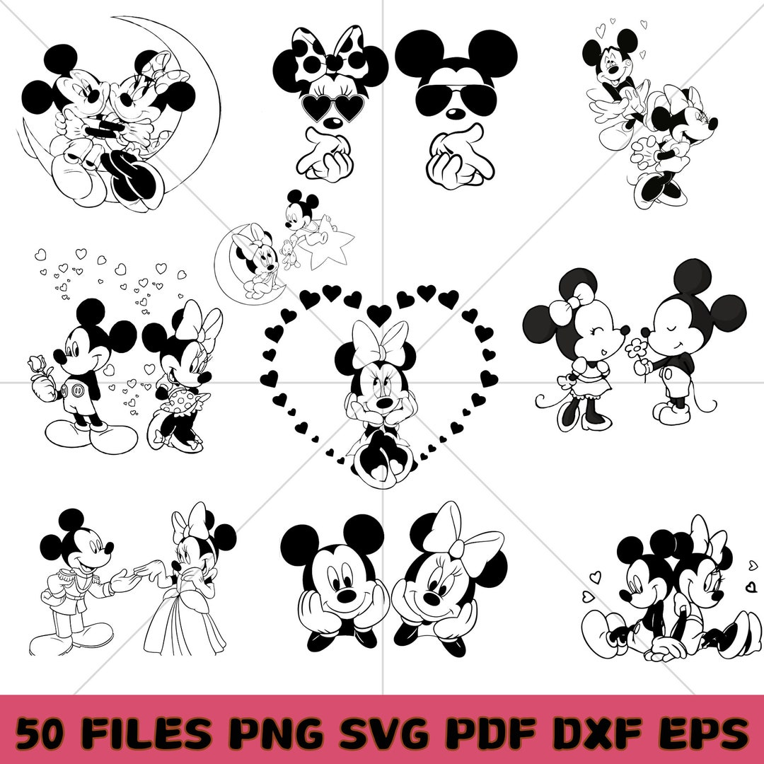 Mickey Mouse SVG Bundle, Svg Files for Cricut, Mouse SVG, Mickey ...