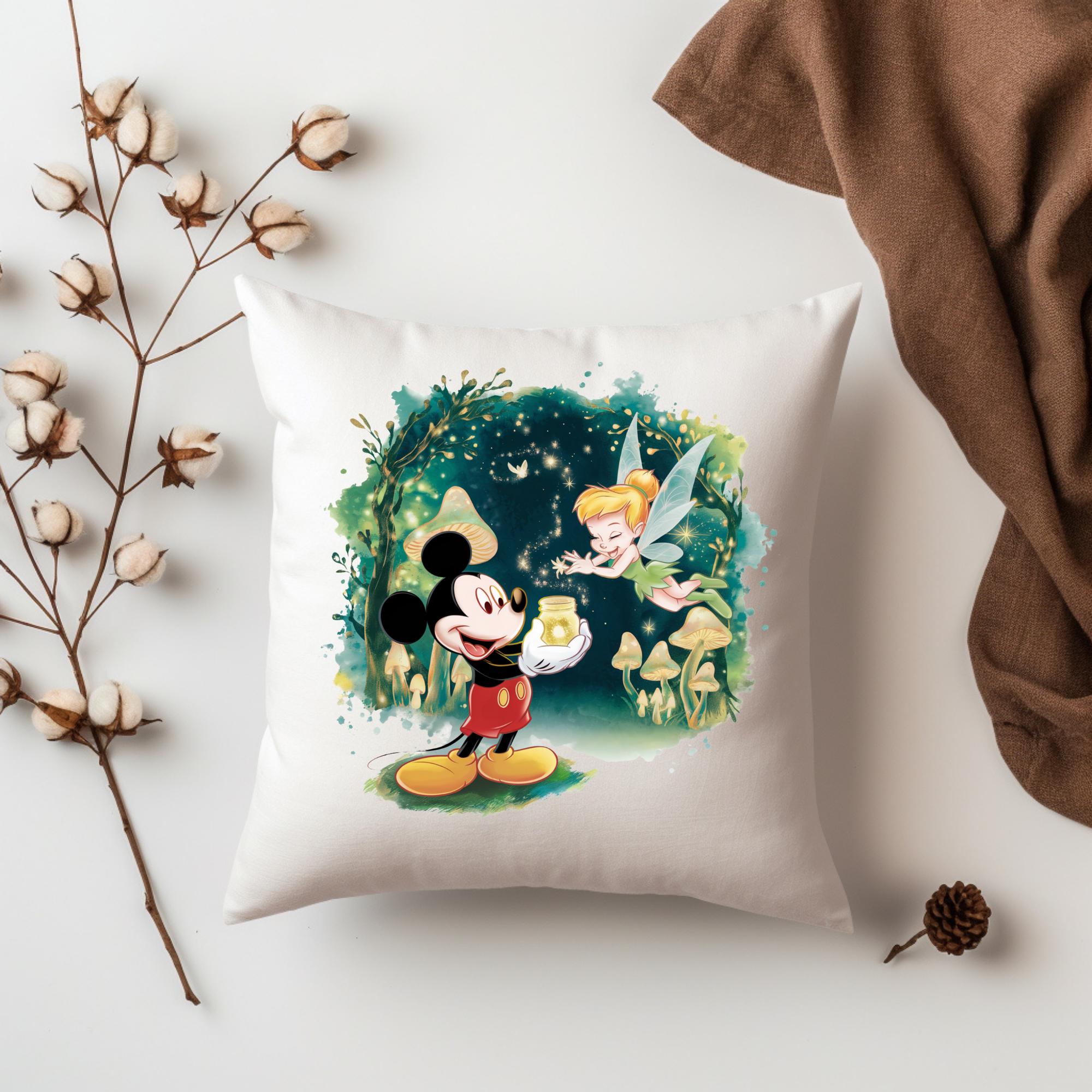 Mickey & Tinkerbell Magical Forest Clipart, Enchanted Fairy Light PNG ...