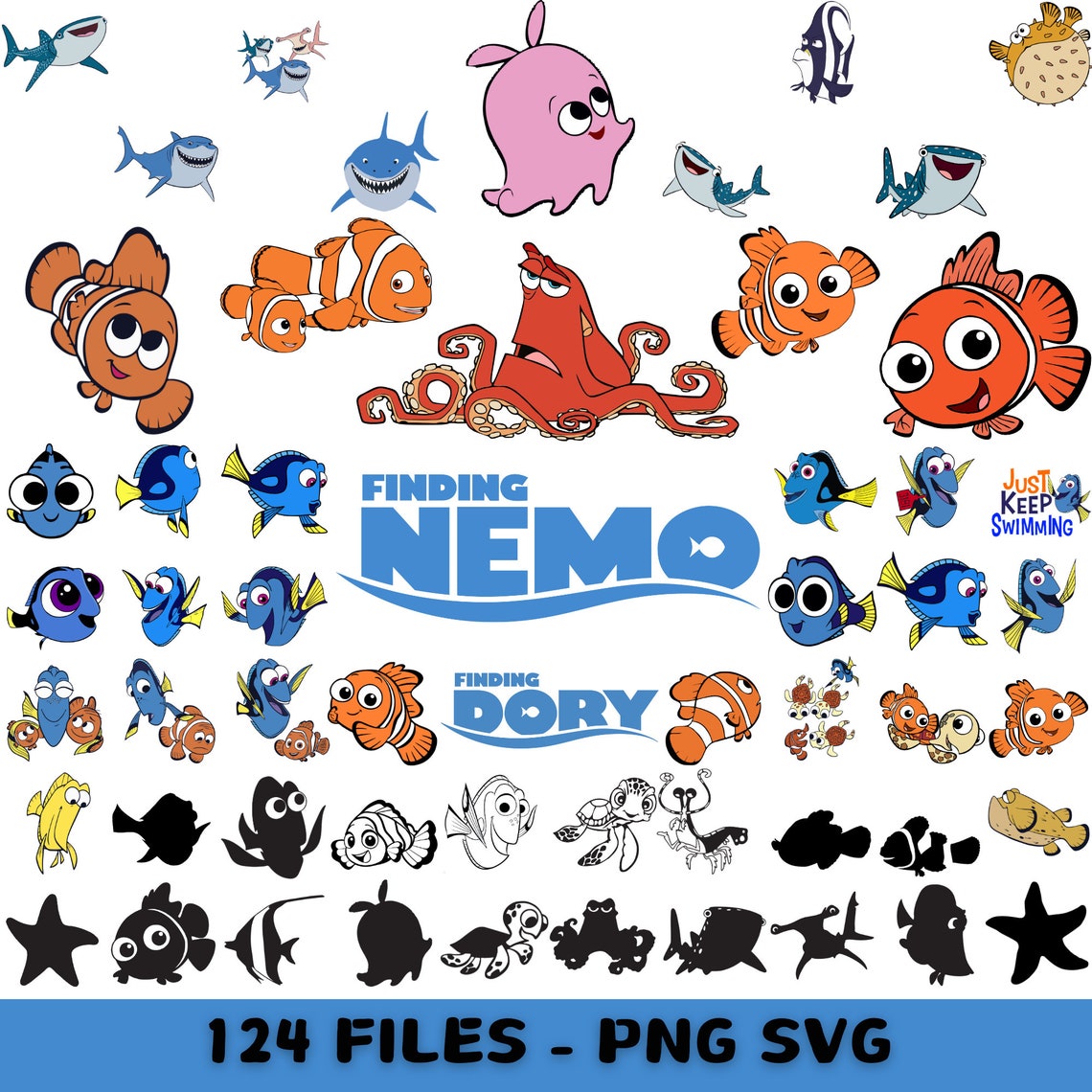 Finding Nemo SVG Bundle, Dory Svg & Png Files for Cricut, Nemo Png ...