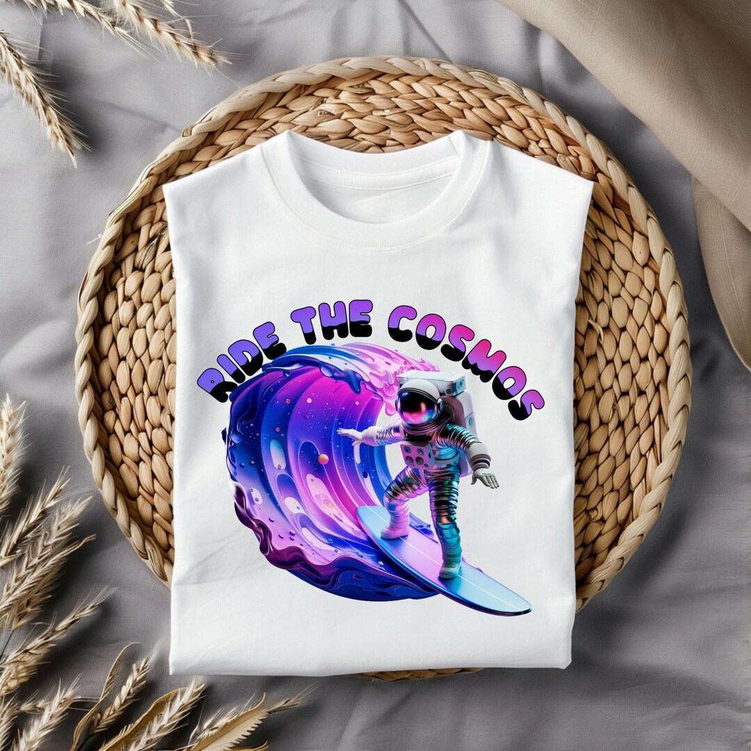 Astronaut Surfing Galaxy PNG, Space Wave Digital Art, Cosmic Surfer ...