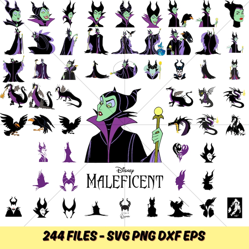 Maleficent SVG Bundle, Maleficent Clipart, Maleficent Png, Maleficent ...