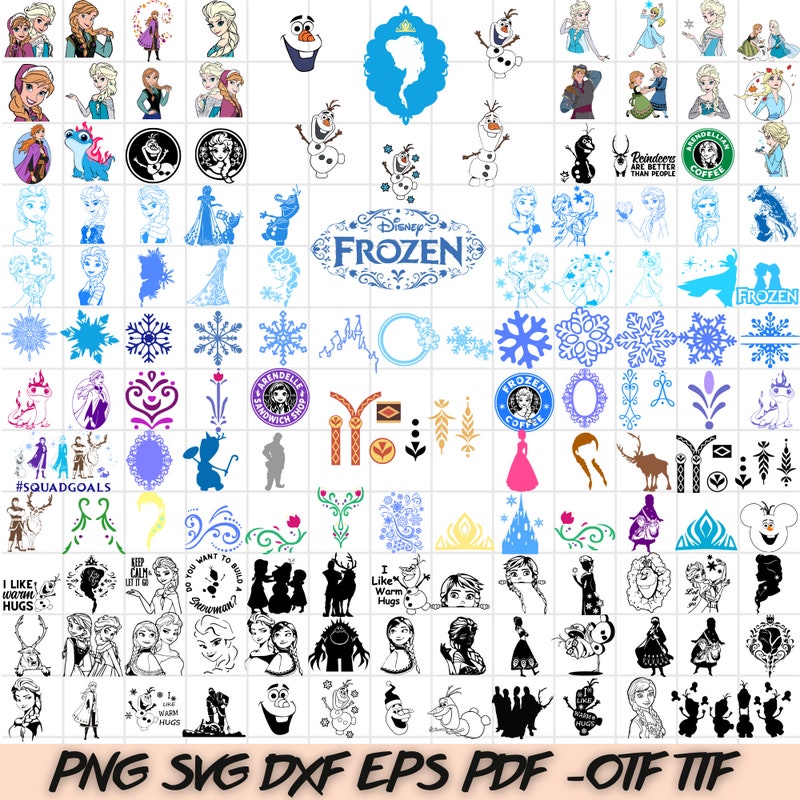 Frozen Characters Drawing - Etsy