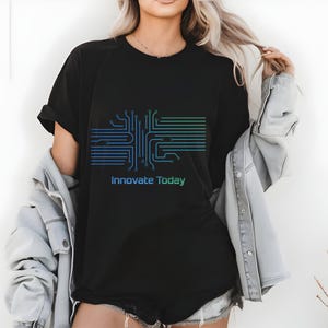 Innovate Today Circuit PNG, Tech Inspired Shirt Design, AI Digital ...