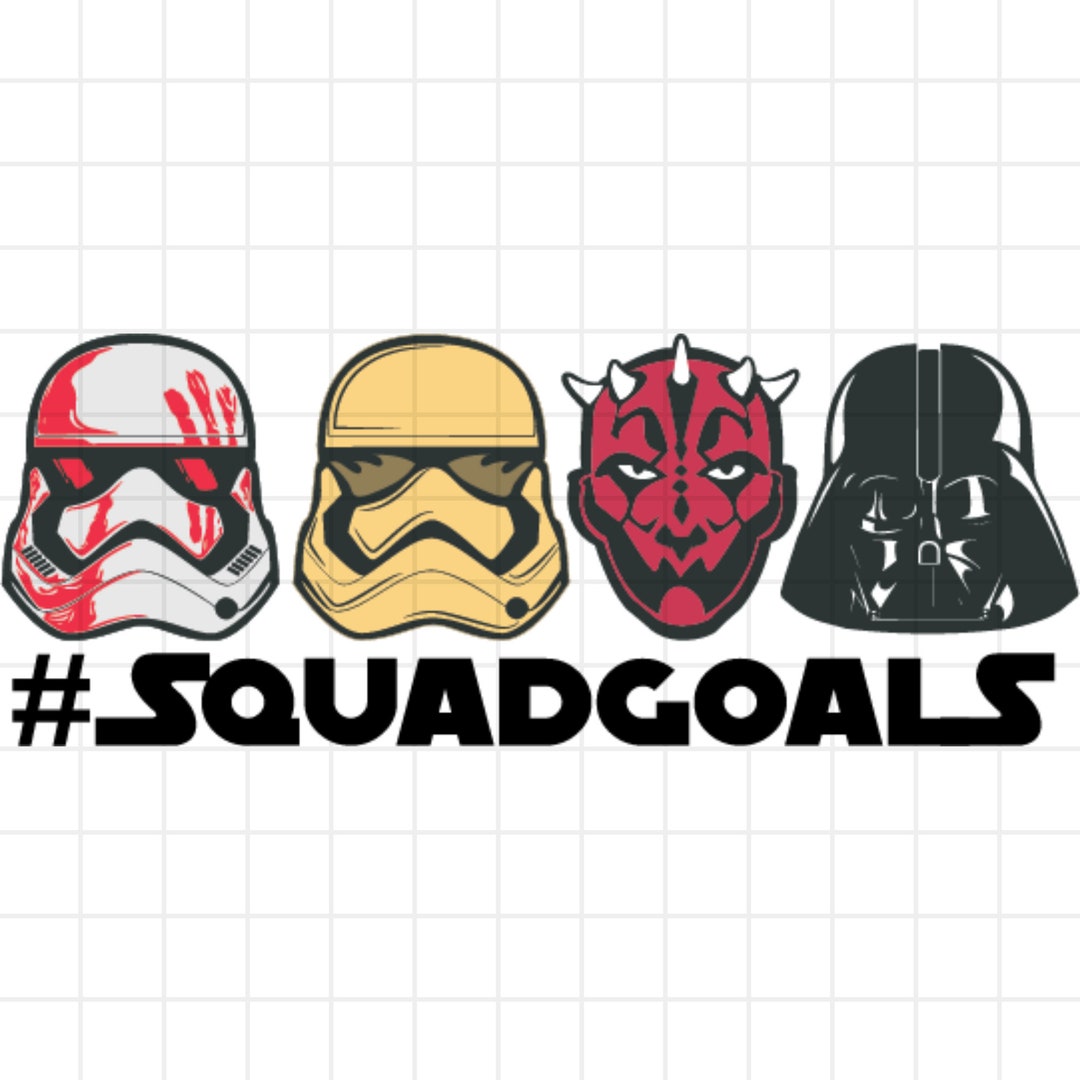 Star Wars SVG, Star Wars Squad Goal SVG, Star Wars Clipart, Star Wars ...