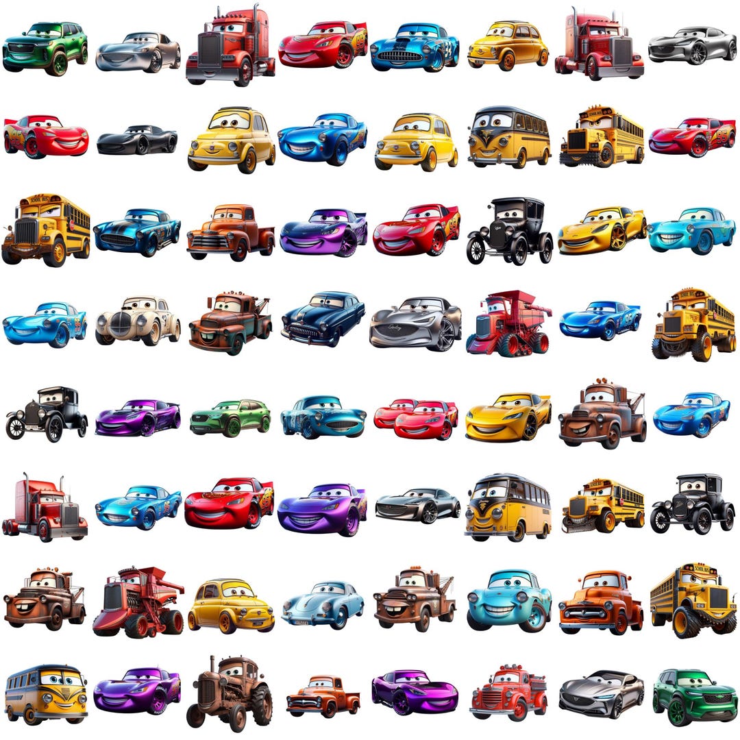 155 Cars PNG Cliparts Bundle, Cars PNG Cartoon Cliparts, Cars ...