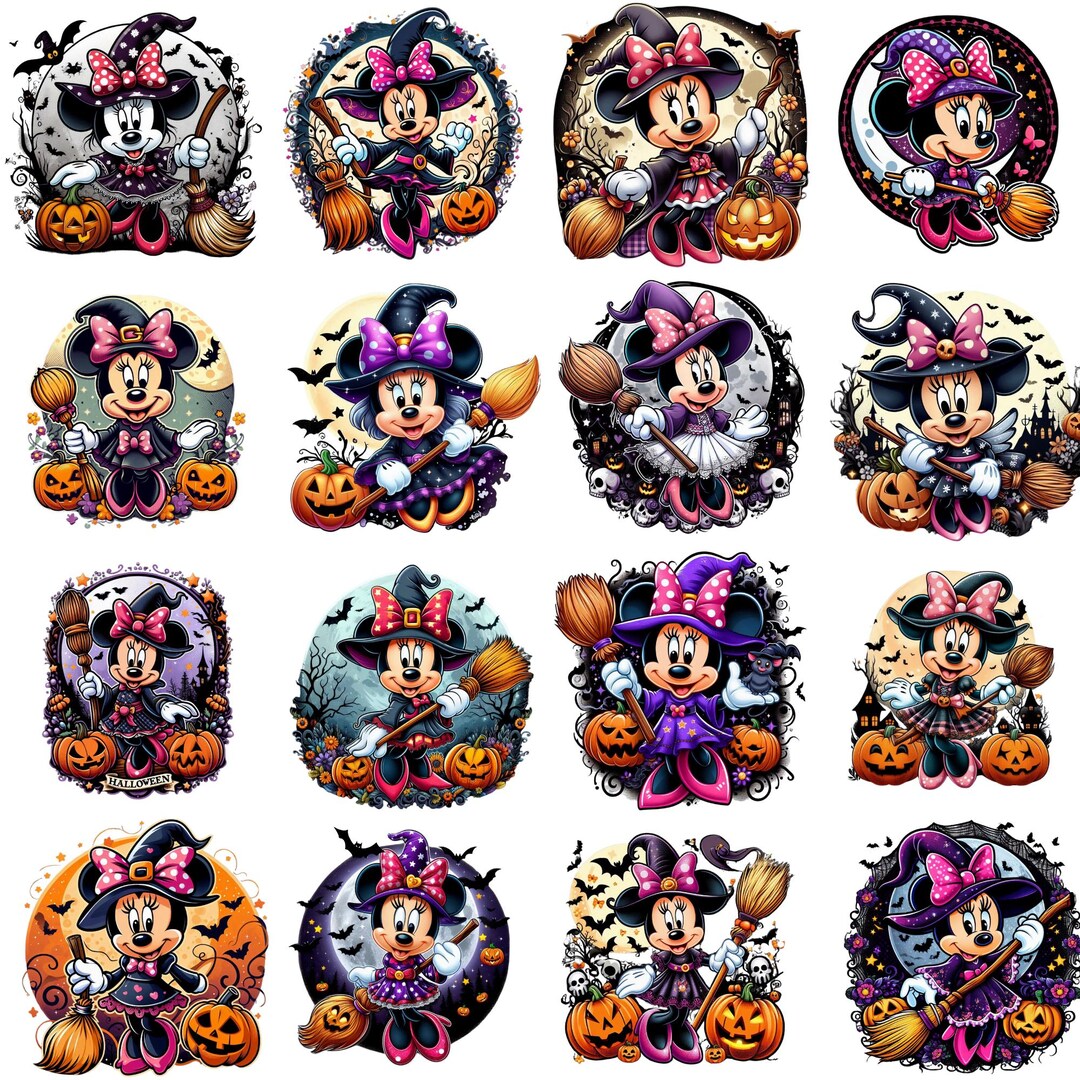 Halloween, Minnie Splash Transparent PNG, Digital Design PNG File for ...