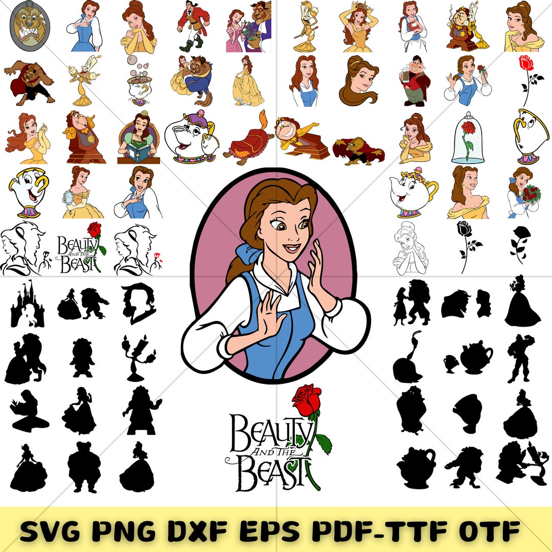 Beauty and the Beast Svg Bundle, Belle Svg, Beast Svg, Im His Beauty ...