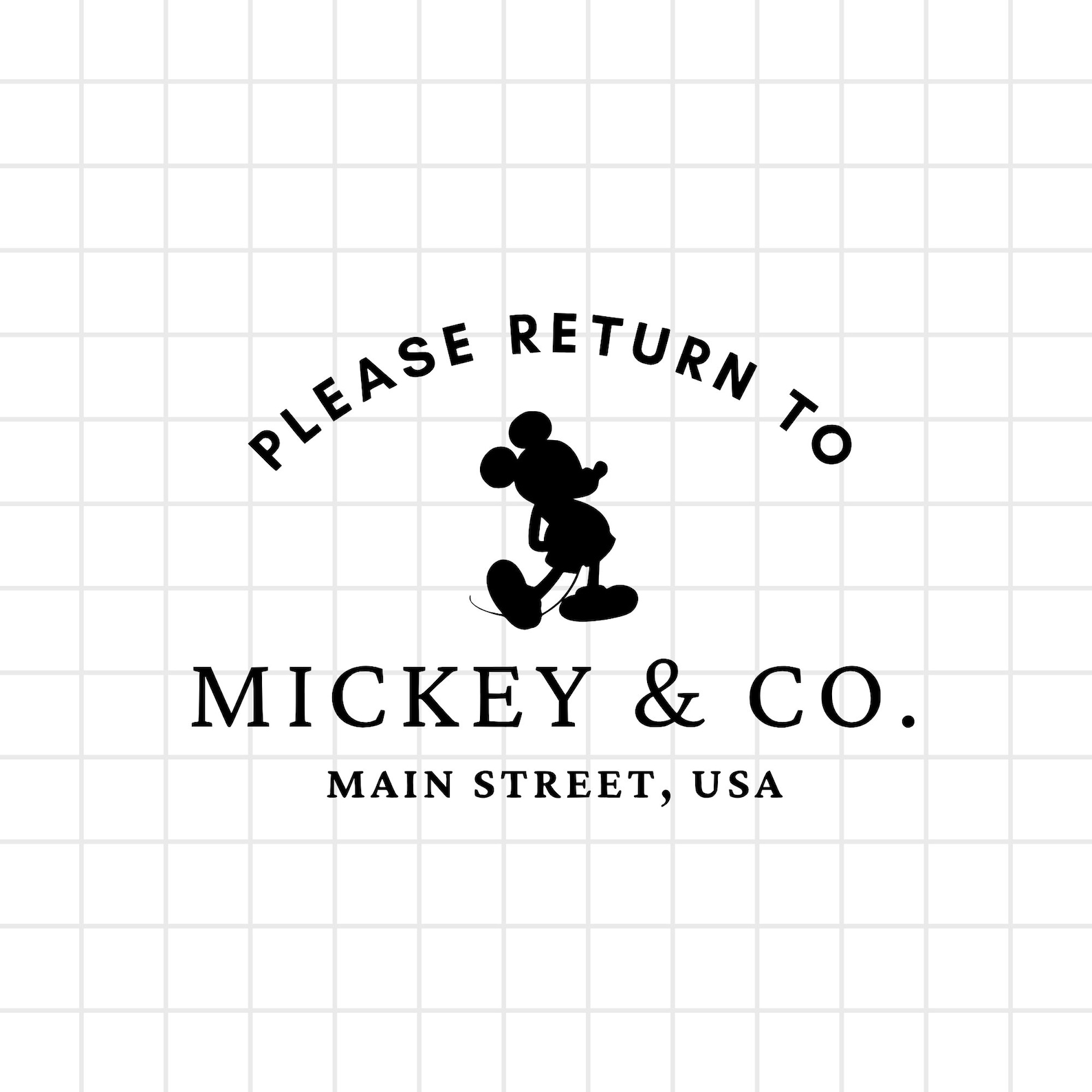 Please Return to Mickey and Co. Svg Png, Mickey & Co SVG Main Street ...