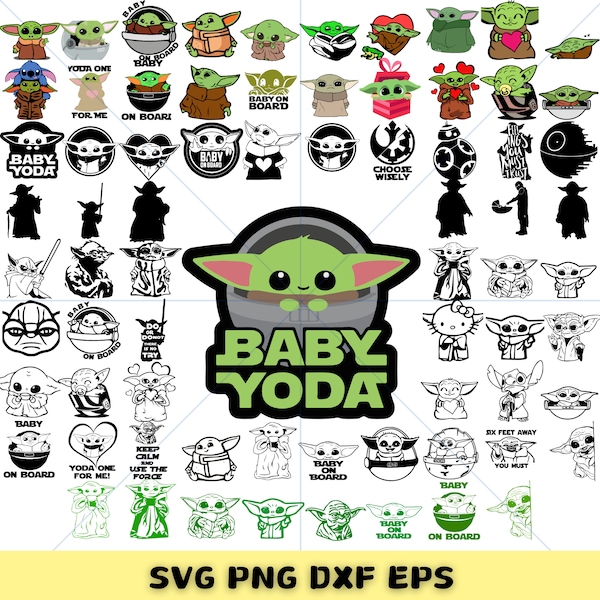 Baby Yoda.svg - Etsy