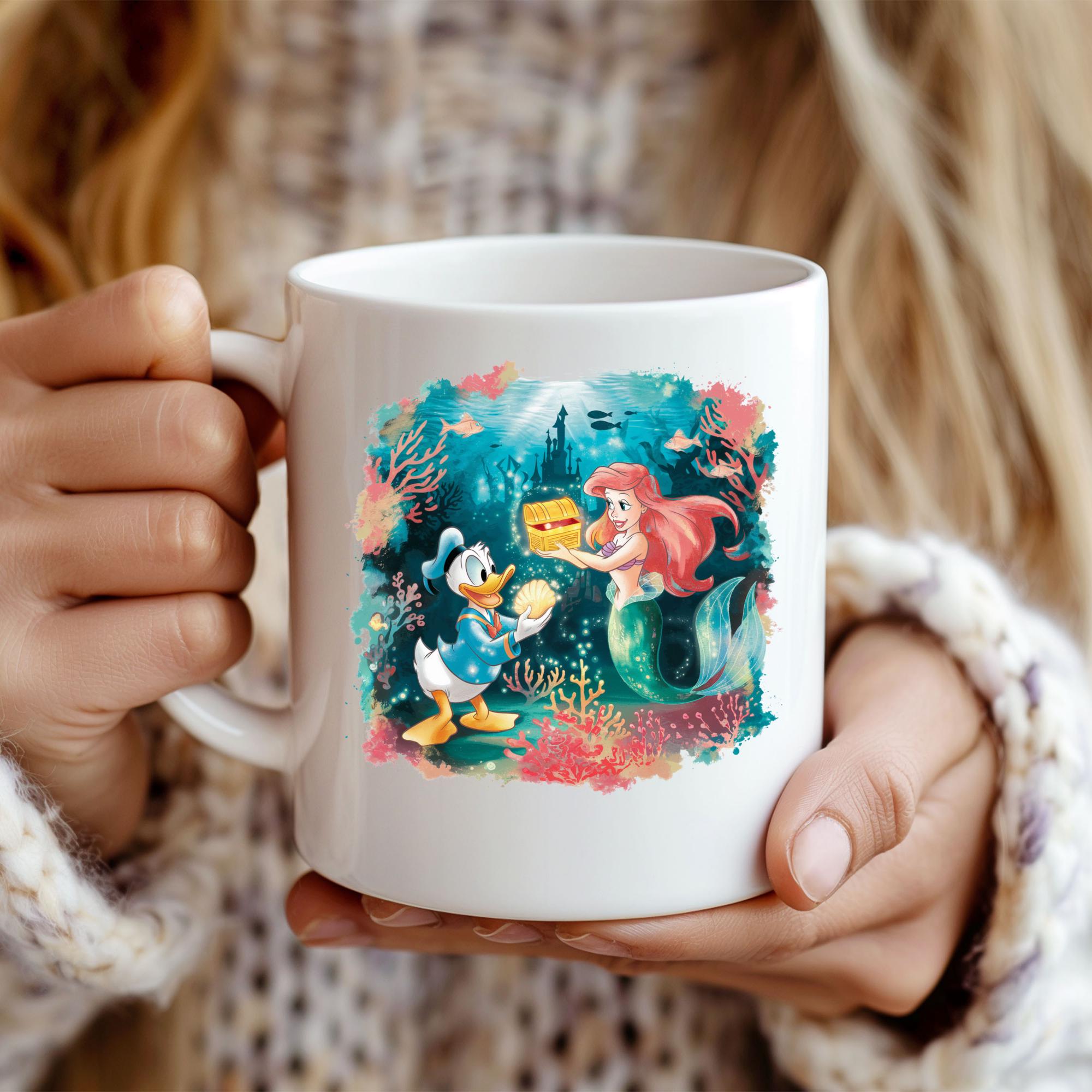 Ariel and Donald PNG, Underwater Treasure Clipart, Little Mermaid and ...