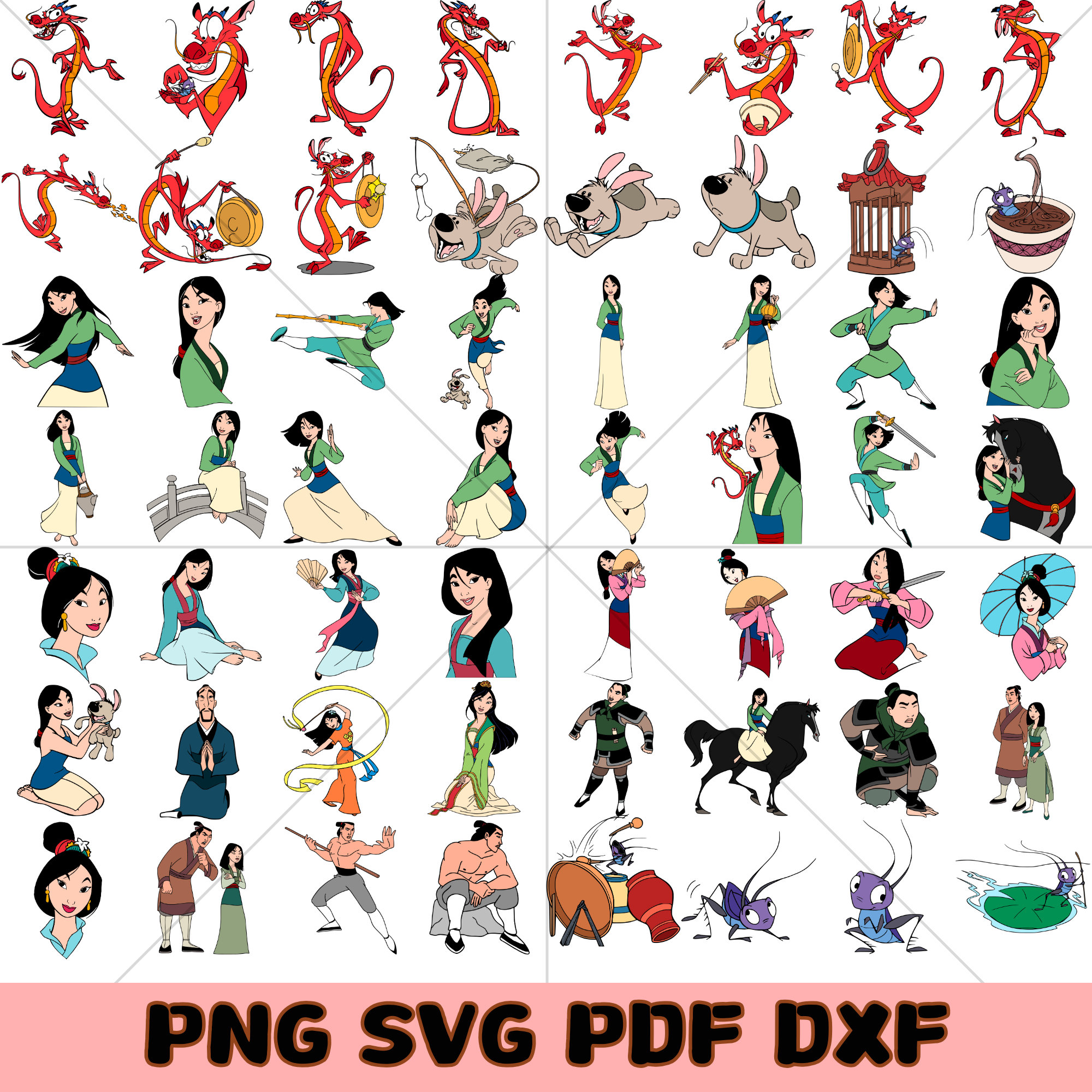 270+ Mulan Svg, Princess Svg, Mulan for Girls Svg, Princess Svg ...