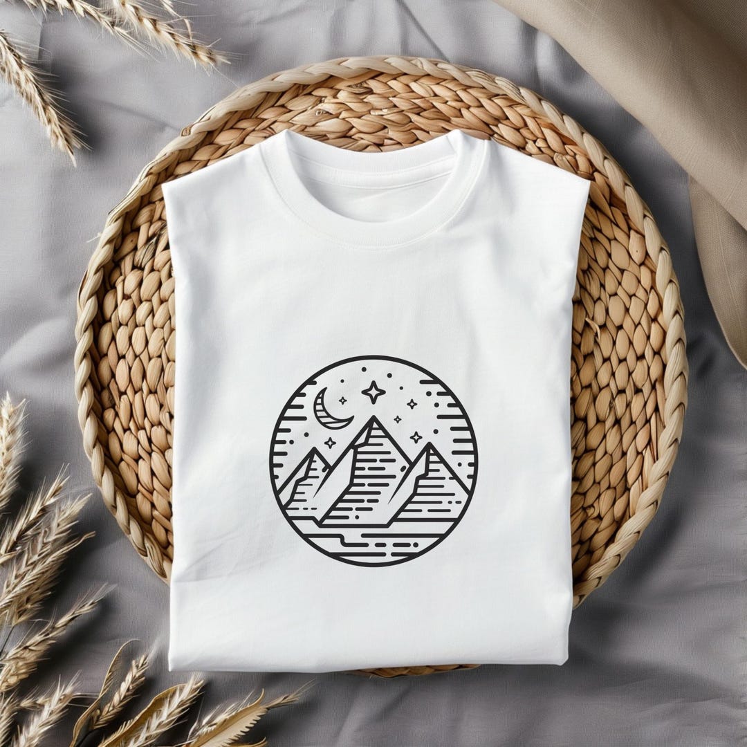 Minimalist Mountain PNG, Line Art Landscape Clipart, Adventure Night ...