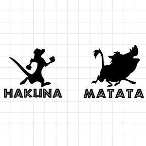 Hakuna Matata Svg Bundle, Hakuna Matata Svg, Family Trip Svg, Hakuna ...