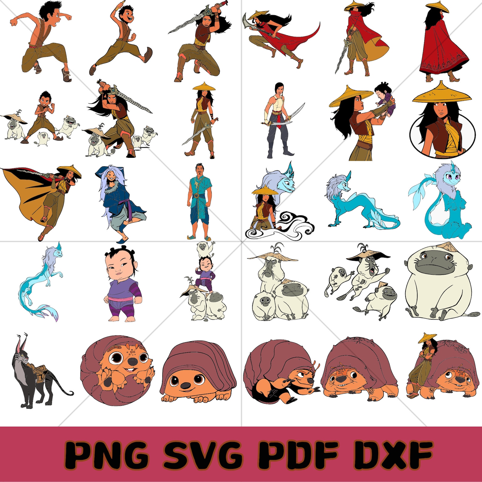 Raya Svg, Raya and the Last Dragon Svg, Sisu Svg, Raya Cricut, Raya ...