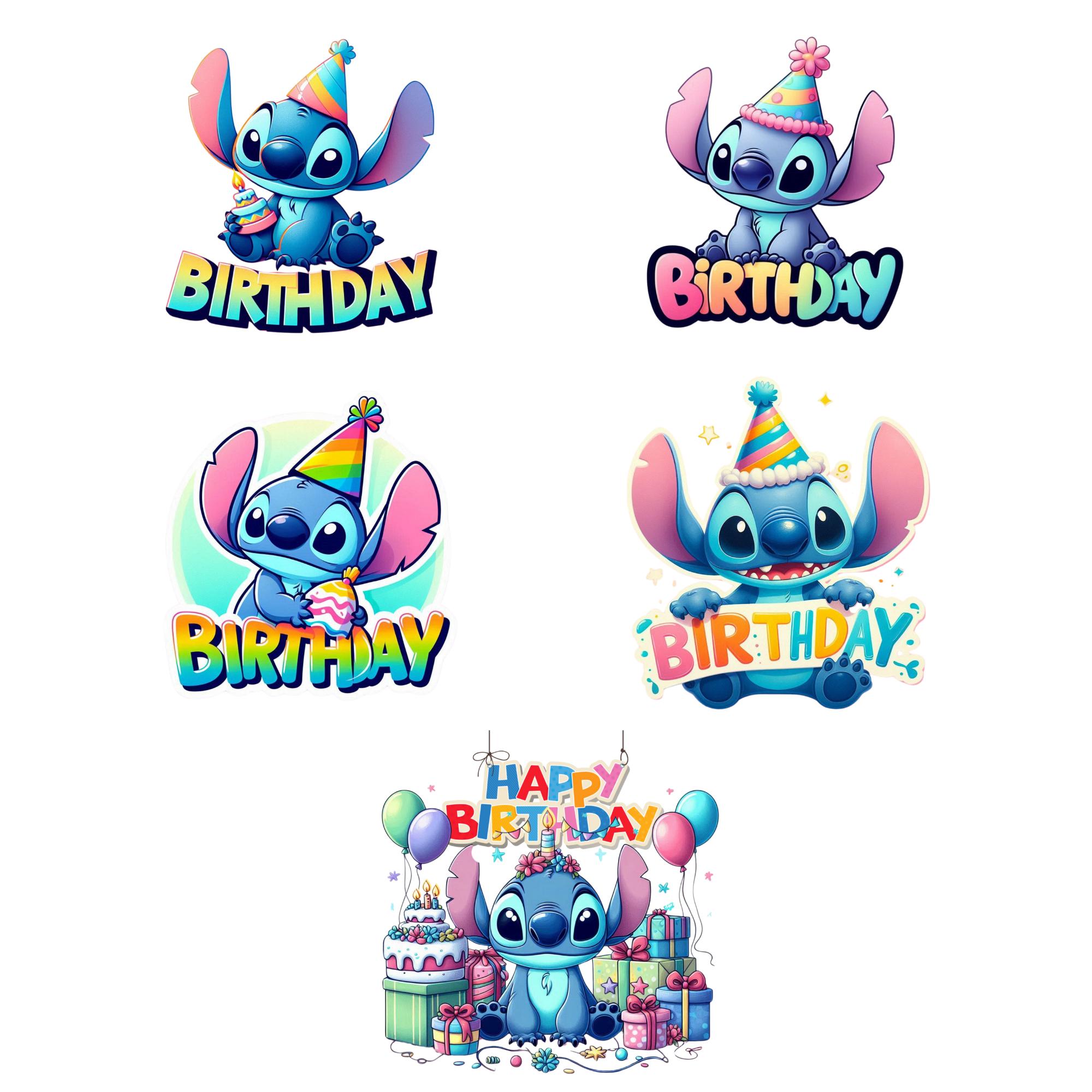 Geburtstag Stitch PNG, Alles Gute zum Geburtstag Stitch PNG, Stitch und ...