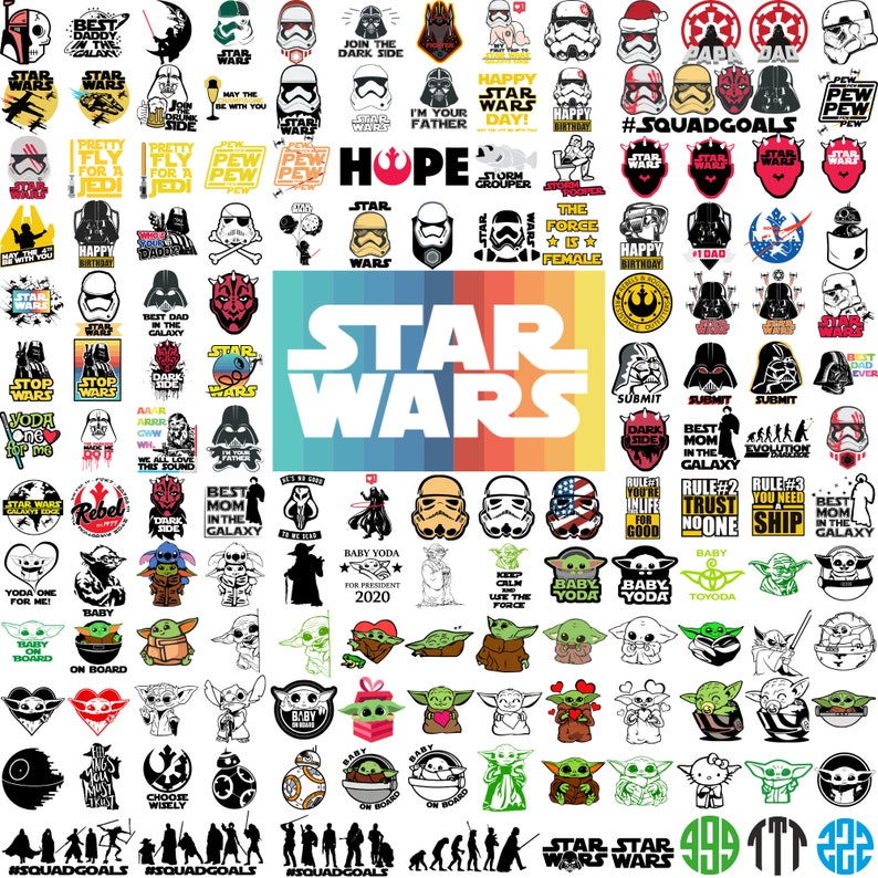 Star Wars Svg, 2500+ Starwars Svg Bundle, Star Wars Png, Svg Files for ...