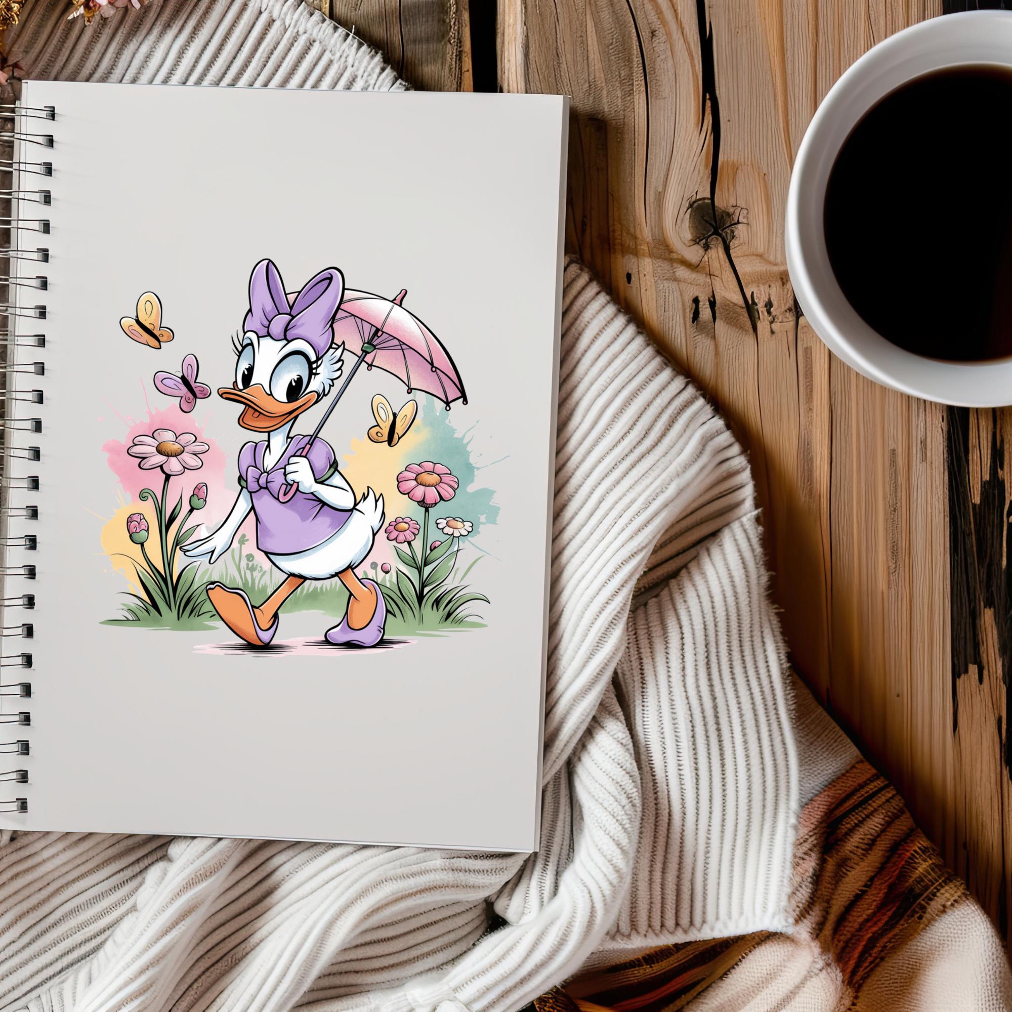 Daisy Duck PNG Clipart, Spring Floral Digital Art, Daisy Printable ...