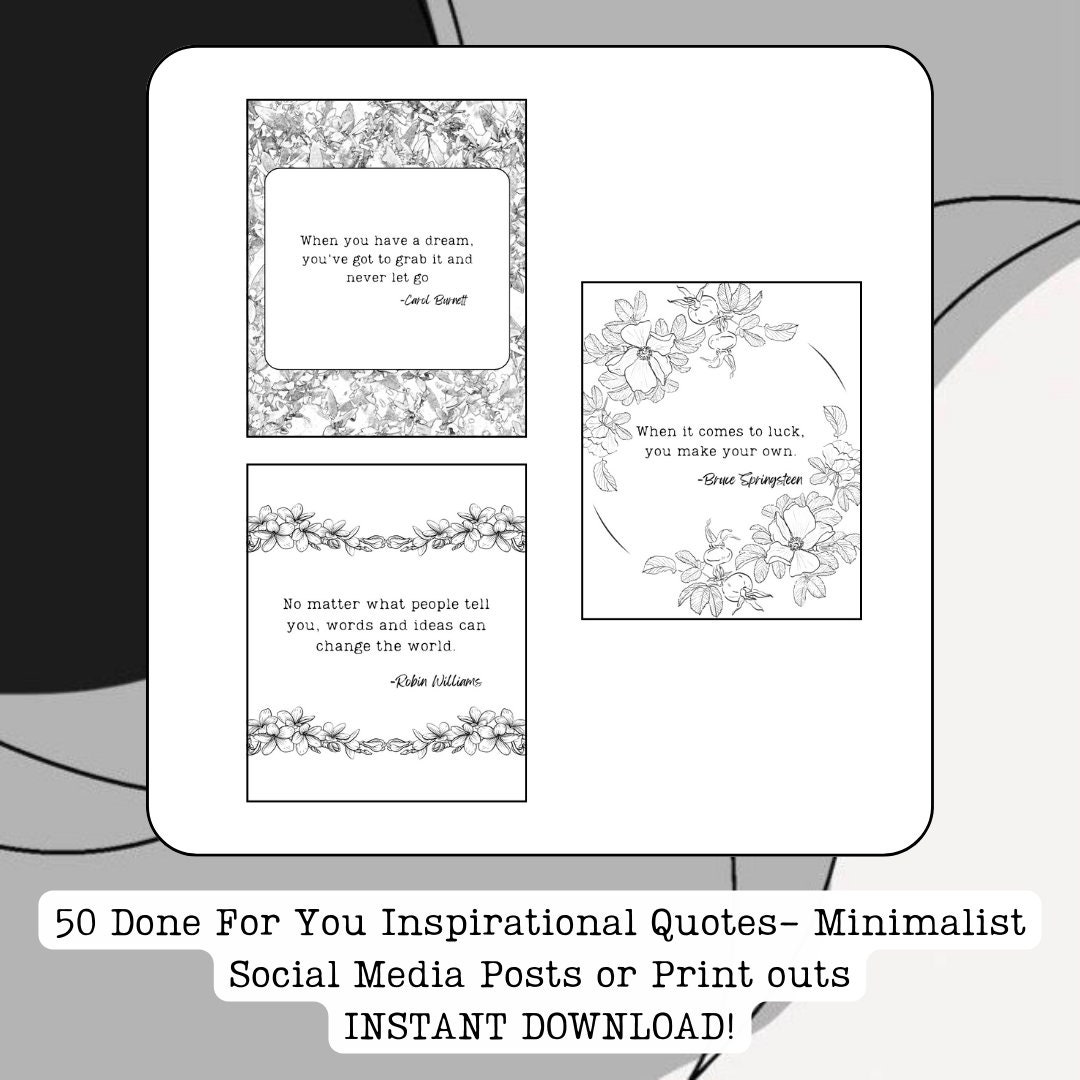 50 Done for You Inspirational Quotes Posts for Your Social Media ...