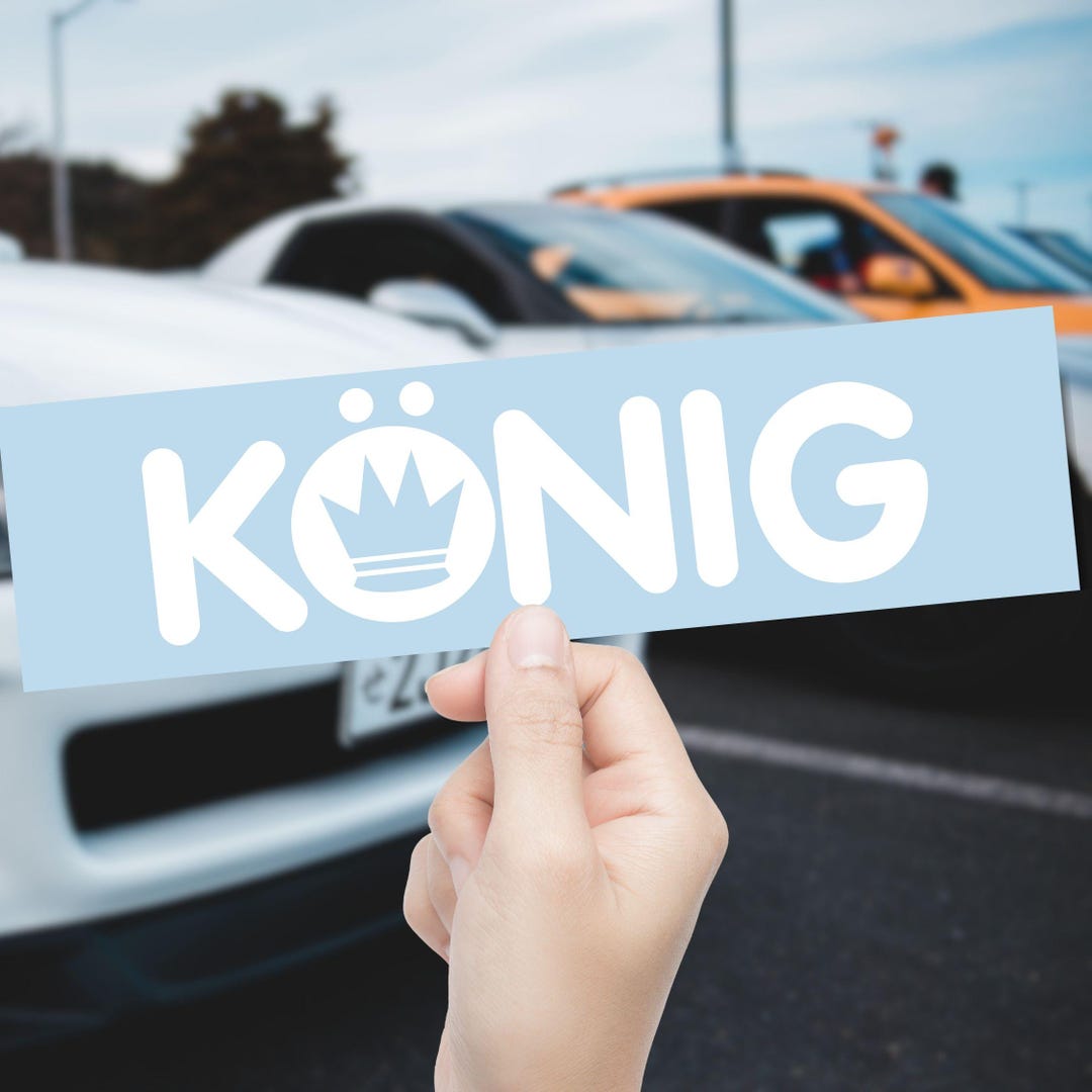 Konig Decal – Sticker Vinyl Adhesive for Car, Windows, Toolbox, Laptop ...