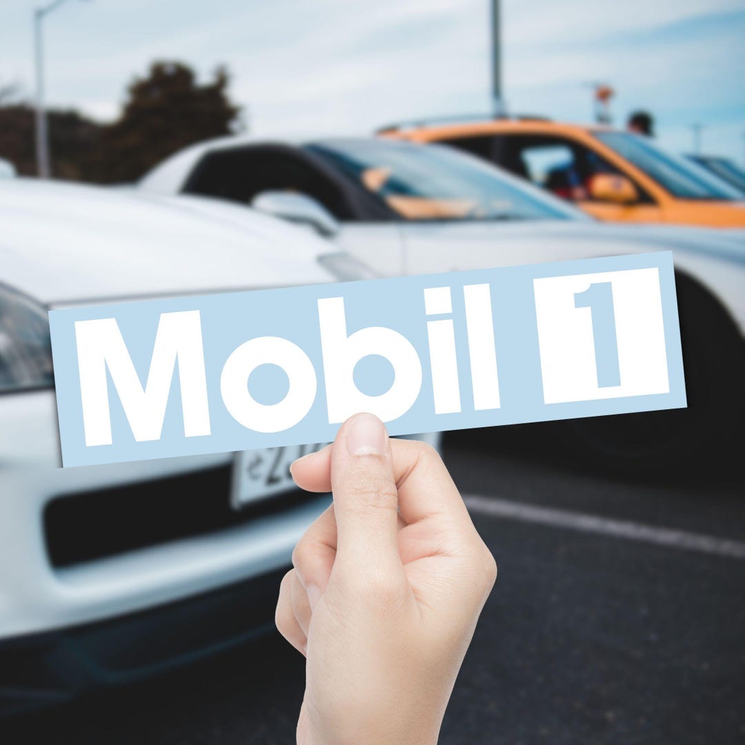 Mobil 1 Decal – JDM Car Vinyl Sticker - Etsy