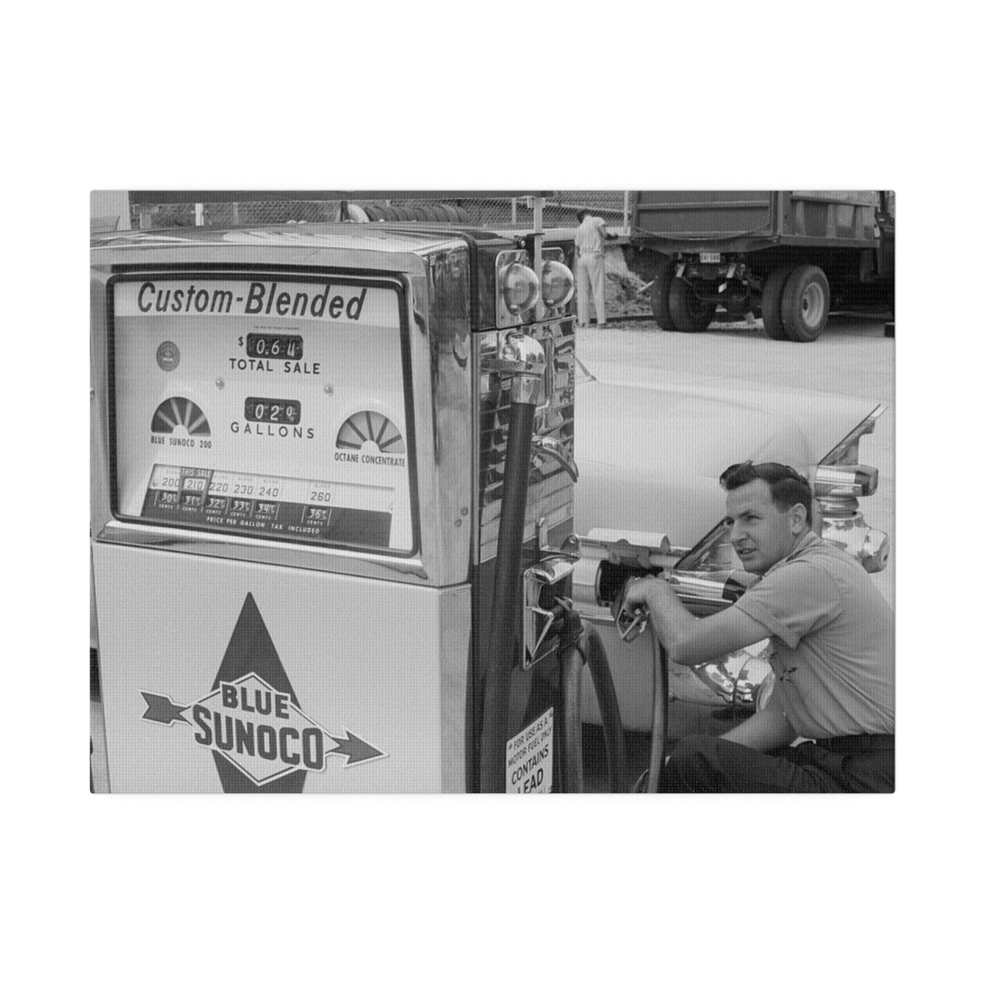Sunoco Gas Station Wall Art Photo, Custom Blend Gas, Washington D.C ...