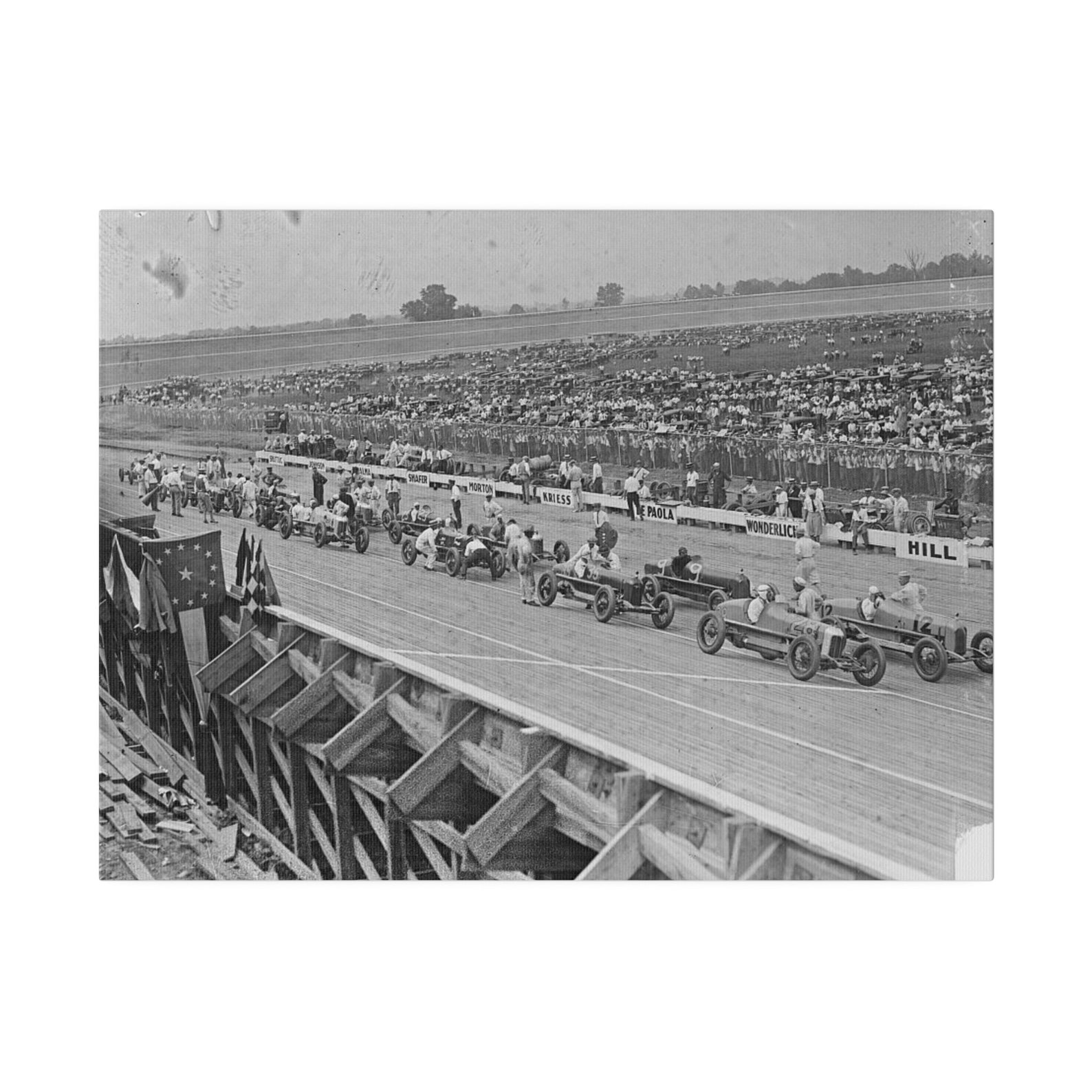Laurel Speedway Opening Day Print, Maryland July 11 1925 Vintage Racing ...